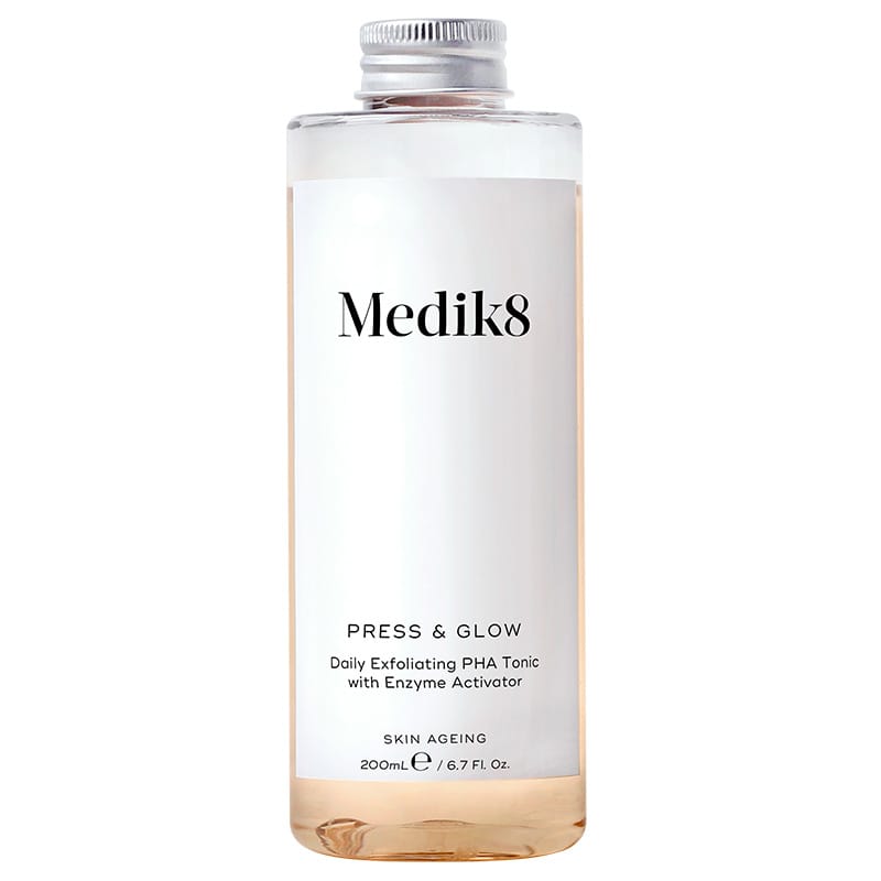 Тоник для ухода за кожей Medik8 Press & Glow Refill Тоник с 5,5% глюконолактоном (сменный блок) 200 мл