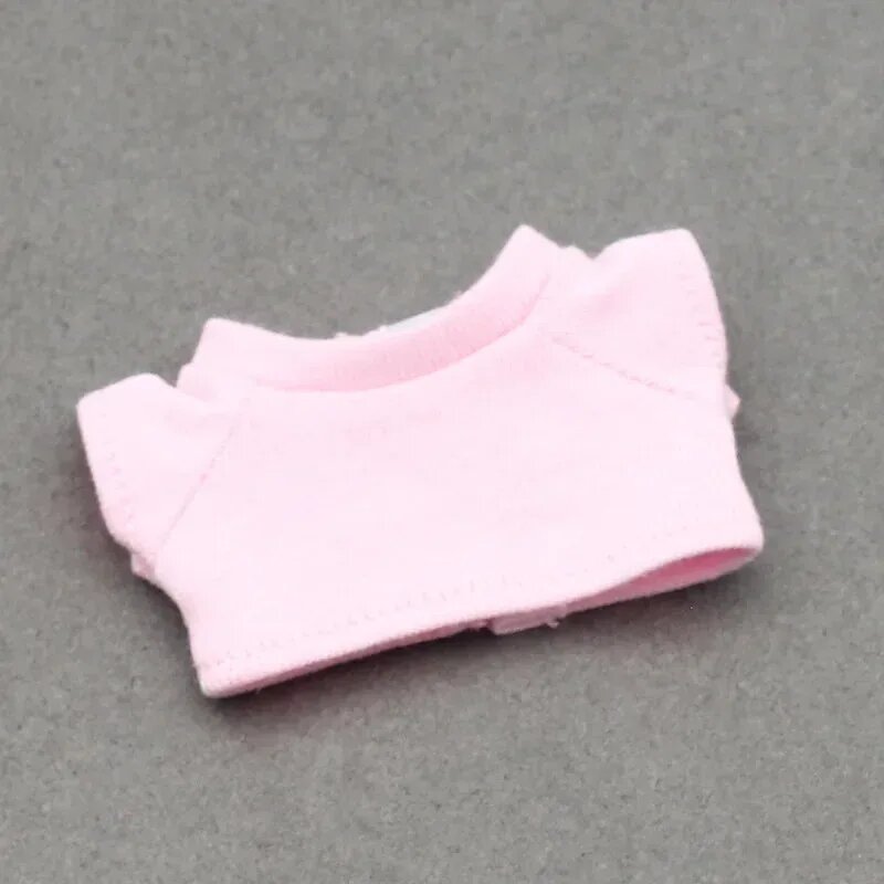 Комплект одежды для куклы Labubu 4.0 Розовый, pink T
