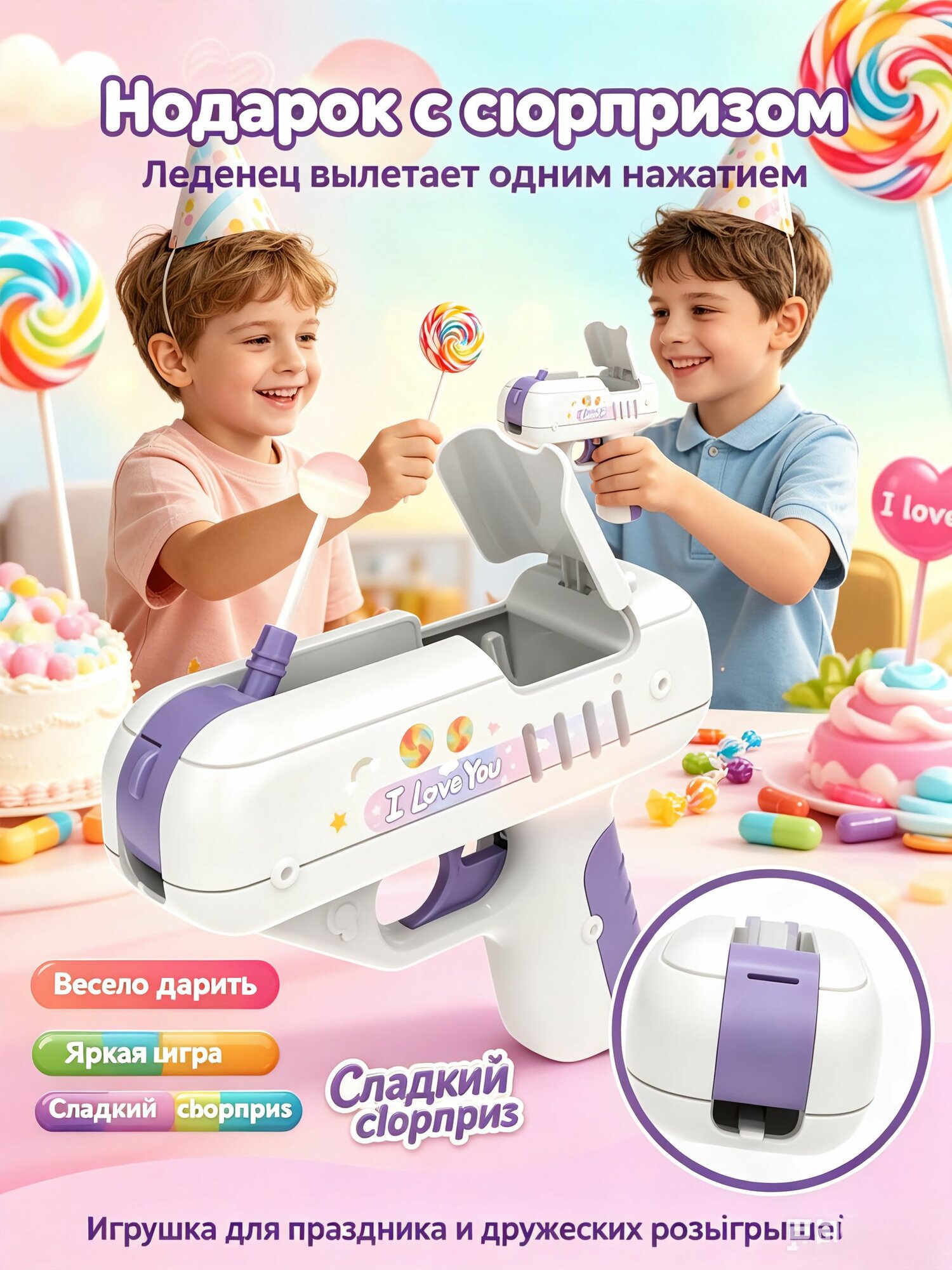 Милый держатель для чупа-чупсов в стиле House look, эстетичный аксессуар для фото и подарков