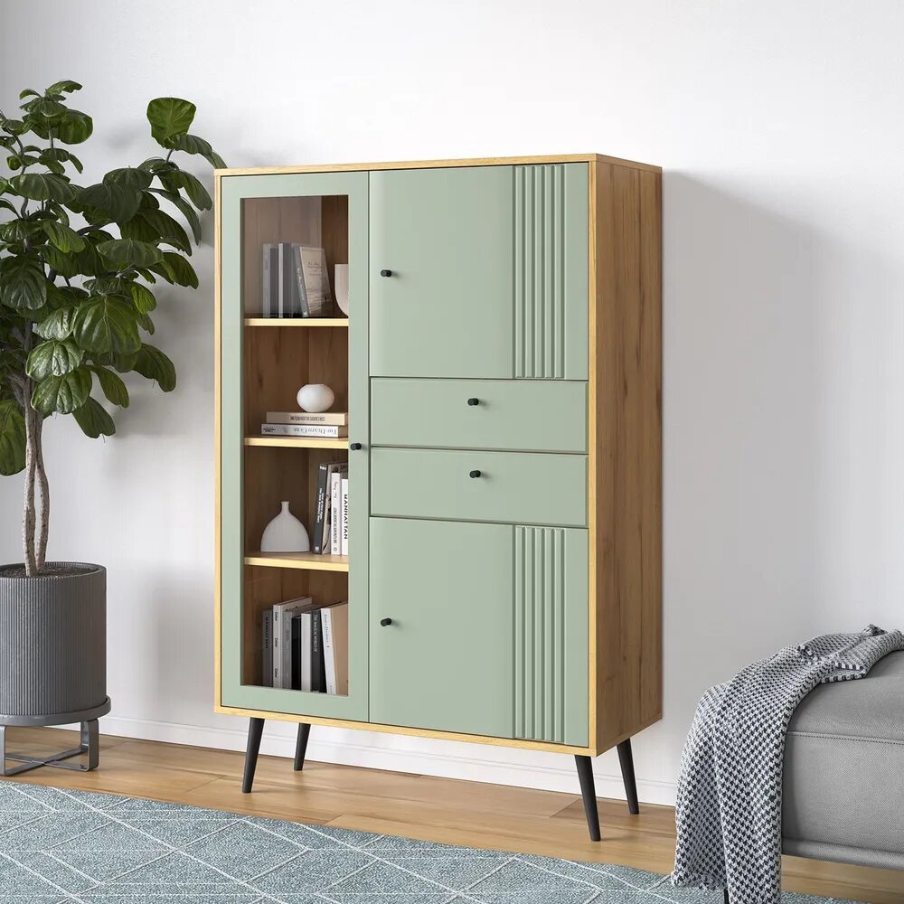 Кураж Шкаф-витрина, 93.4х40х144 см