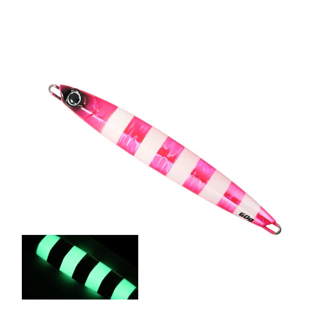 Вертикальный джиг JIGGING PRO UV Glow, 30/60/90 г, цвет 5