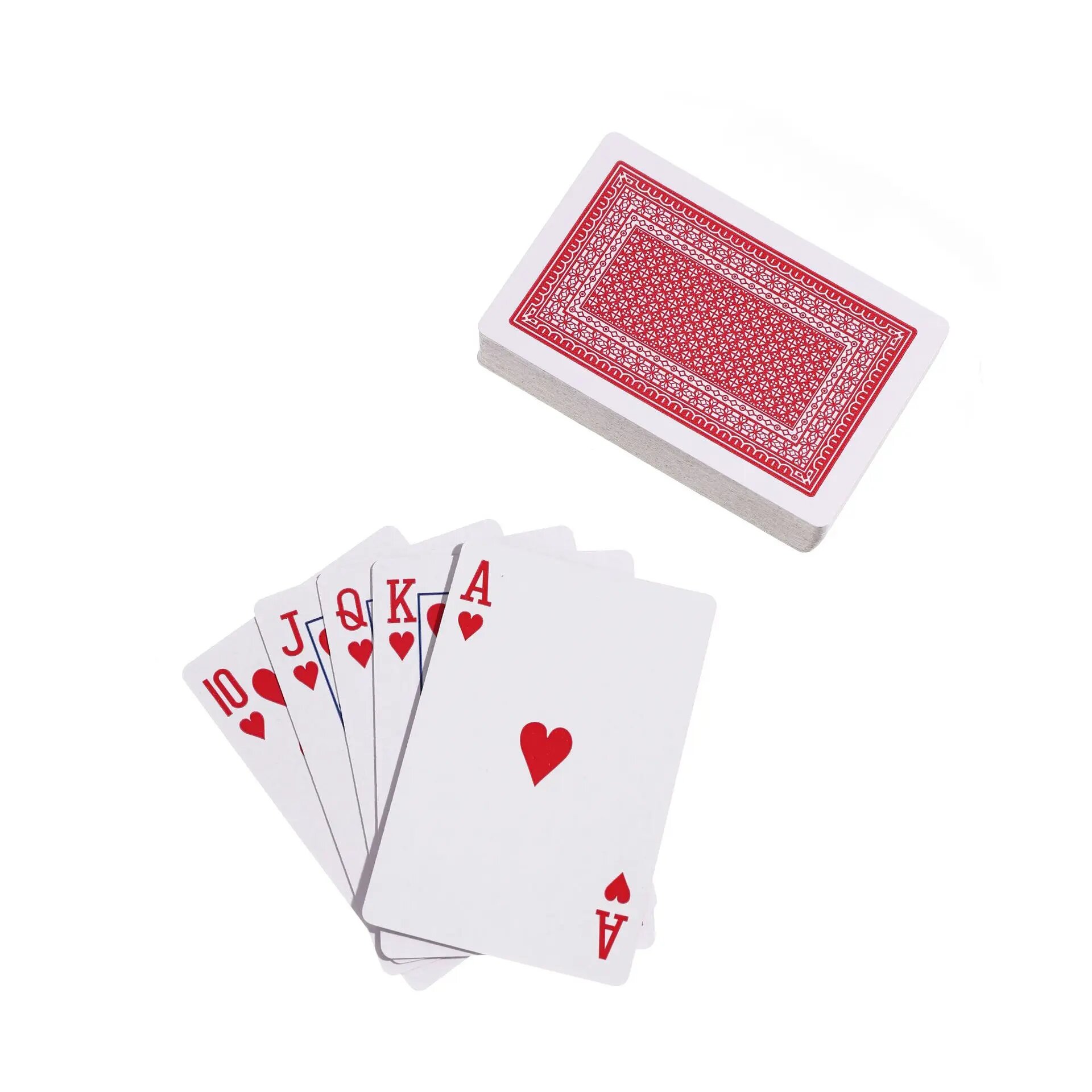 Водонепроницаемые игральные карты Poker Card K красные/синие Red