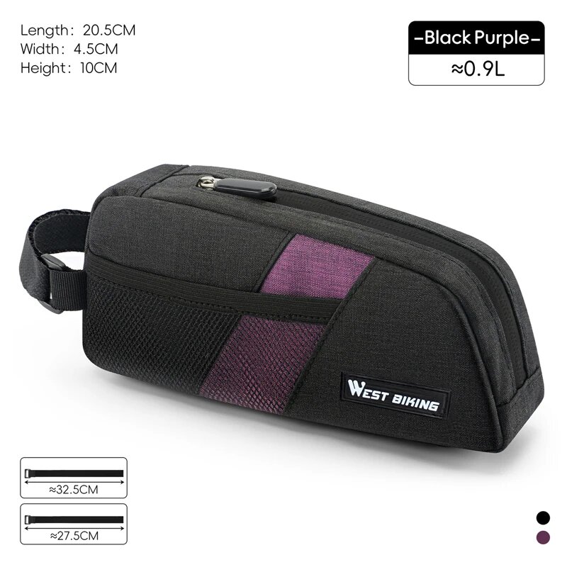 Велосипедная сумка West Biking Mini Black Purple