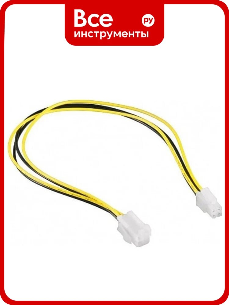 Удлинитель питания Cablexpert, ATX 4-Pin, M/F, длина 0.3 м, CC-PSU-7