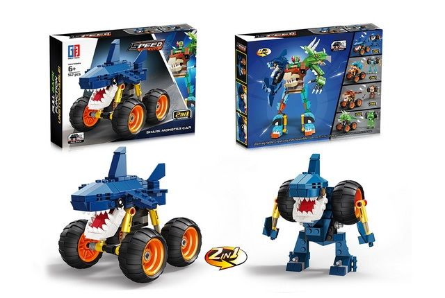 Конструктор SHARK MONSTER CAR Покоритель бездорожья!