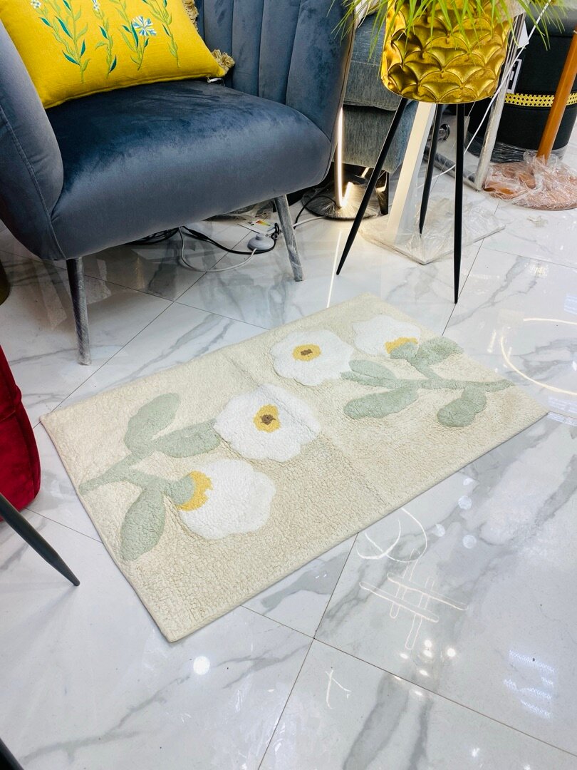 Коврик для ванной хлопок бежевый Casaentera 80х50 см CE14-TK25-BM0004