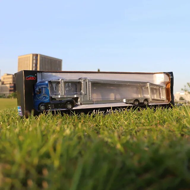 Модель грузовика MINI AUTO 1:50 металлический красный Flatbed Truck Blue