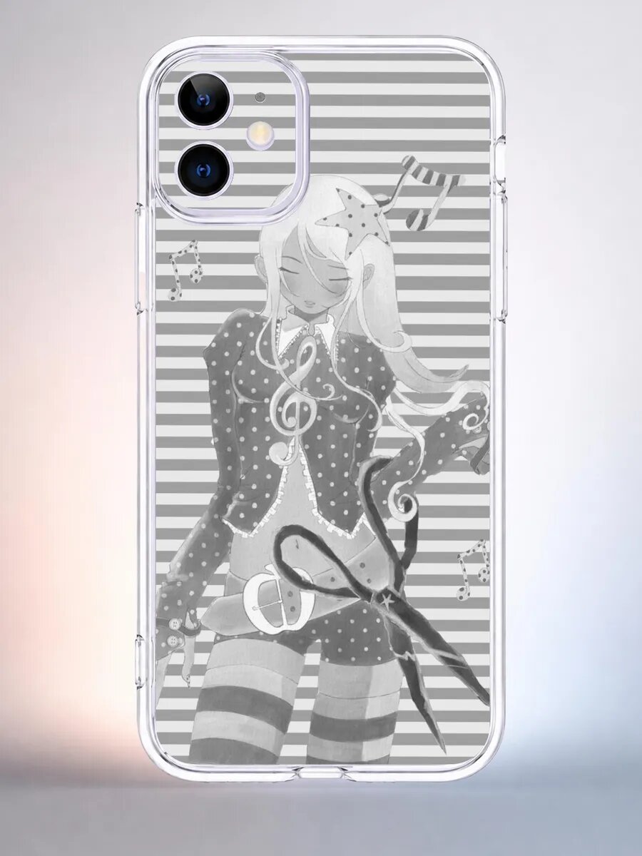 Чехол iPhone 11 Аниме девушка Y2K Indie Sleaze