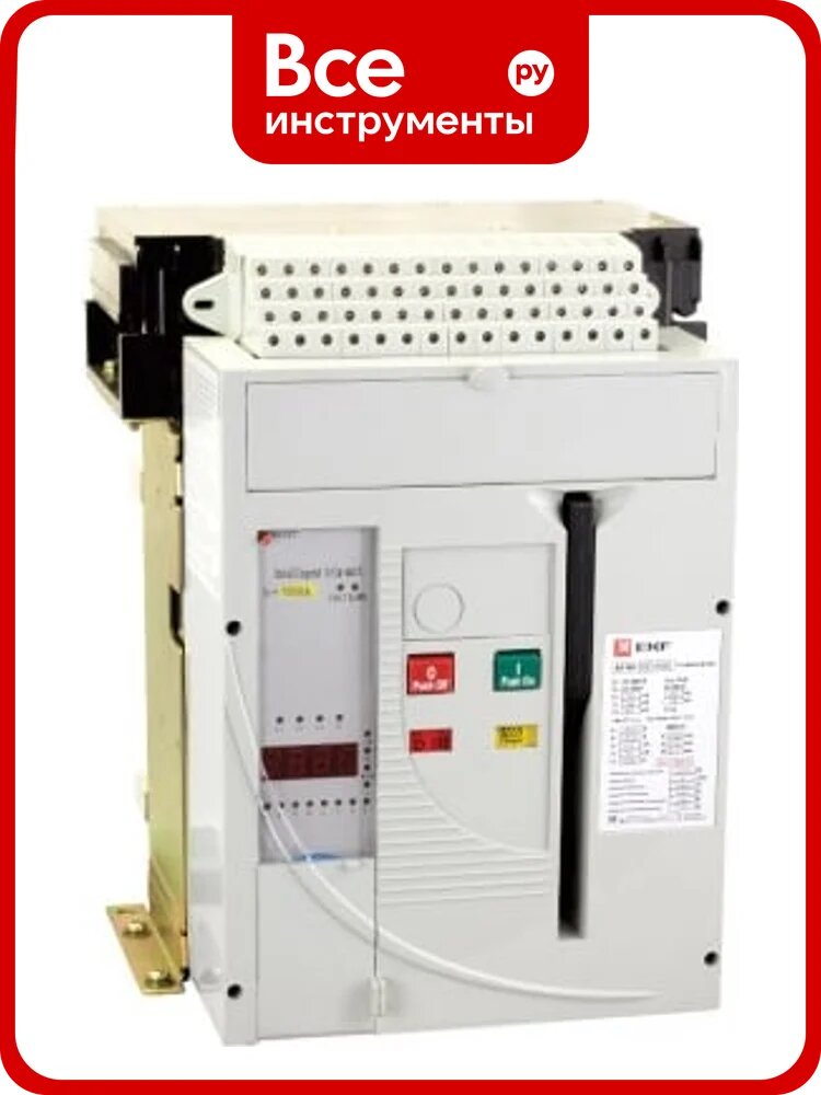 Автоматический выключатель EKF ВА-450 1600/1250А 3P 55кА выкатной mccb450-1600-1250v