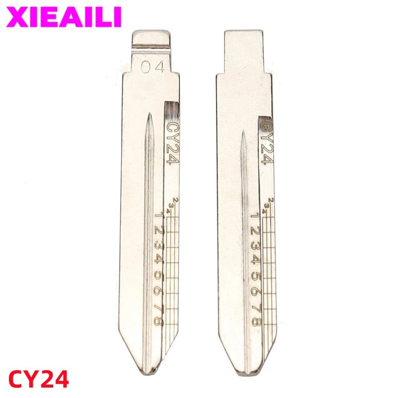 XIEAILI 5 шт. NO.4 CY24 гравировка линии ключа лезвие резки зубов нерезанное лезвие ключа для Chrysler для Jeep S595