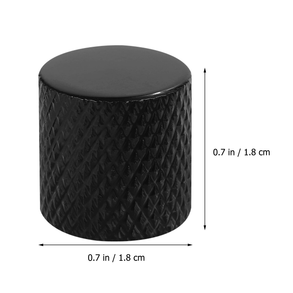 6pcs Кнопка Для Гитары Металлическая Прочная Чёрного Цвета 6мм 1 8x1 8x1 8cm