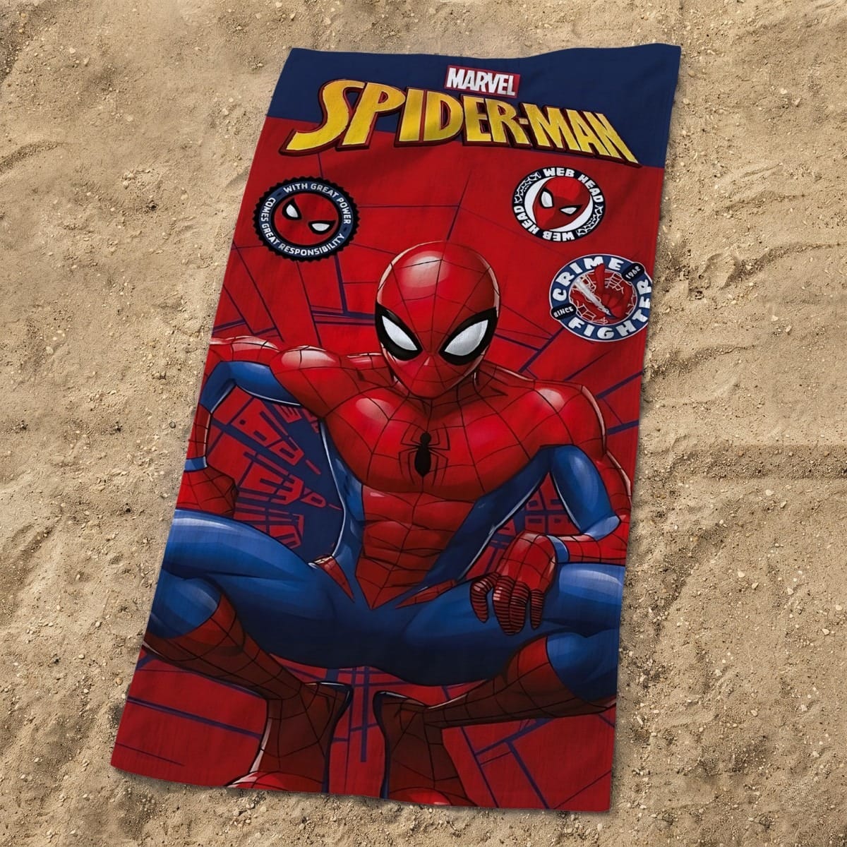 Полотенце для ванной Spider-Man, 70x140 см, красный