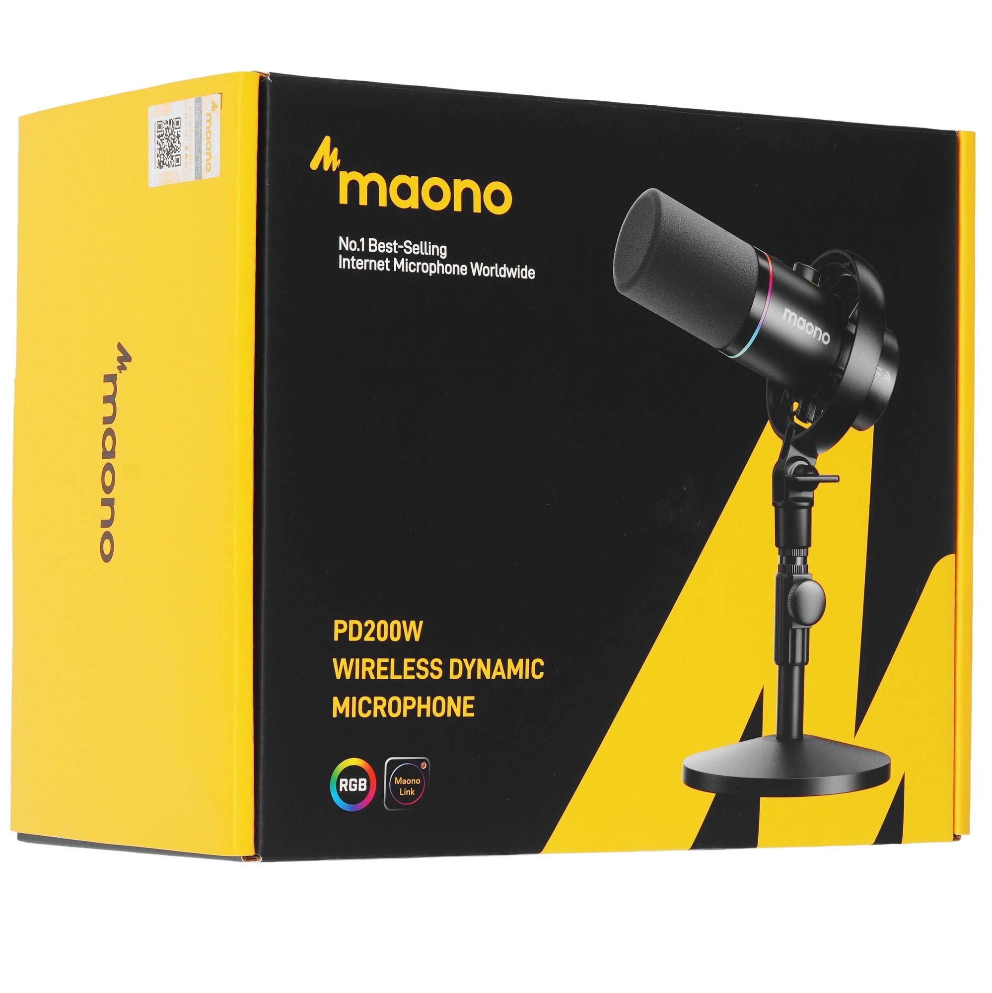 Микрофонный комплект MAONO PD200WT черный, компьютерный, студийный