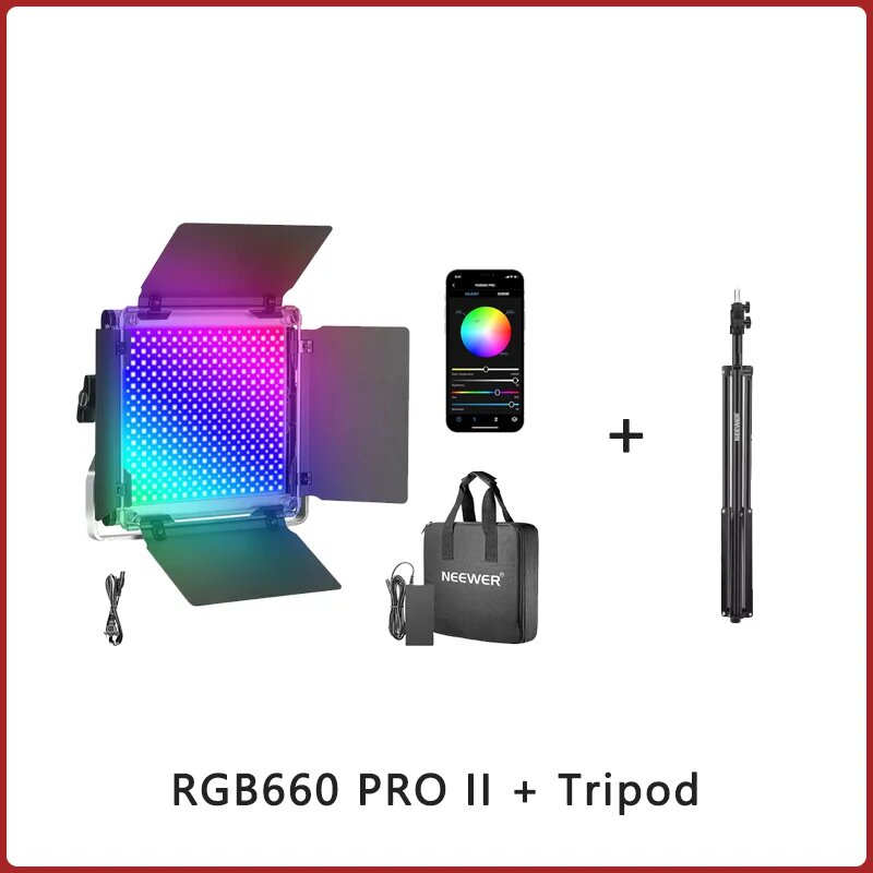 NEEWER RGB LED Светильник 660 PRO II w Tripod Без вилки