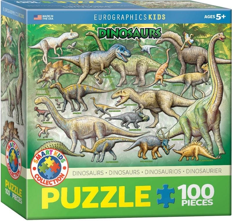 Пазл Eurographics Smartkids Динозавры, 100 элементов