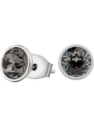 Серьги пусеты Fiore Luna, кристаллы Swarovski, кристалл