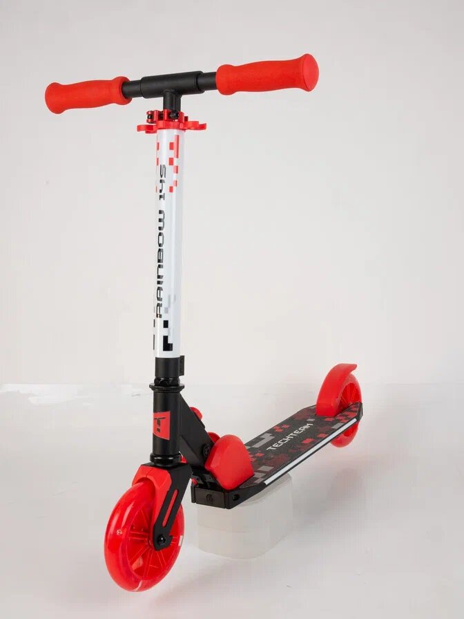 Самокат TechTeam Rainbow 145 black/red