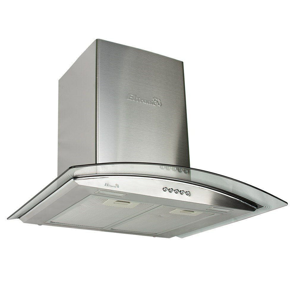 ELTRONIC Вытяжка кухонная ELTRONIC каминная (77-10) серебро 77-10