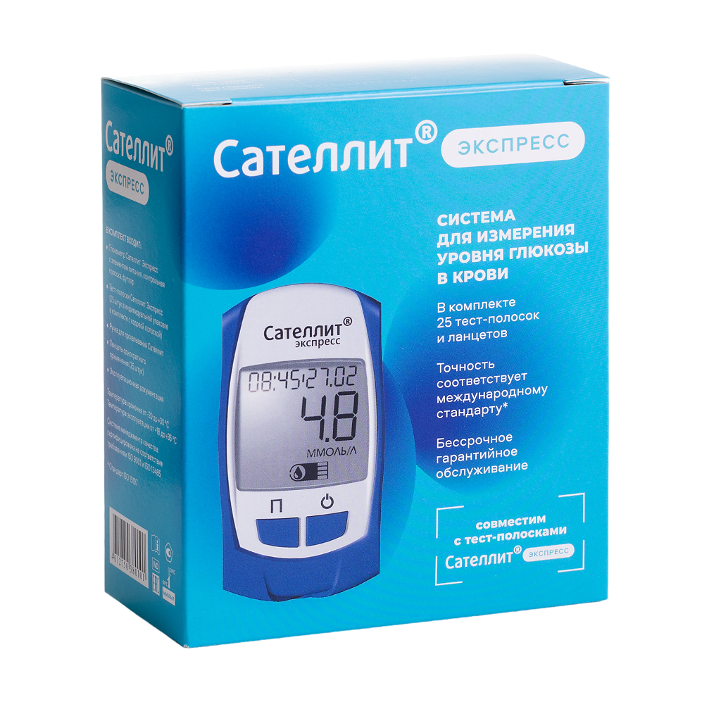 Сателлит Экспресс глюкометр 1 шт