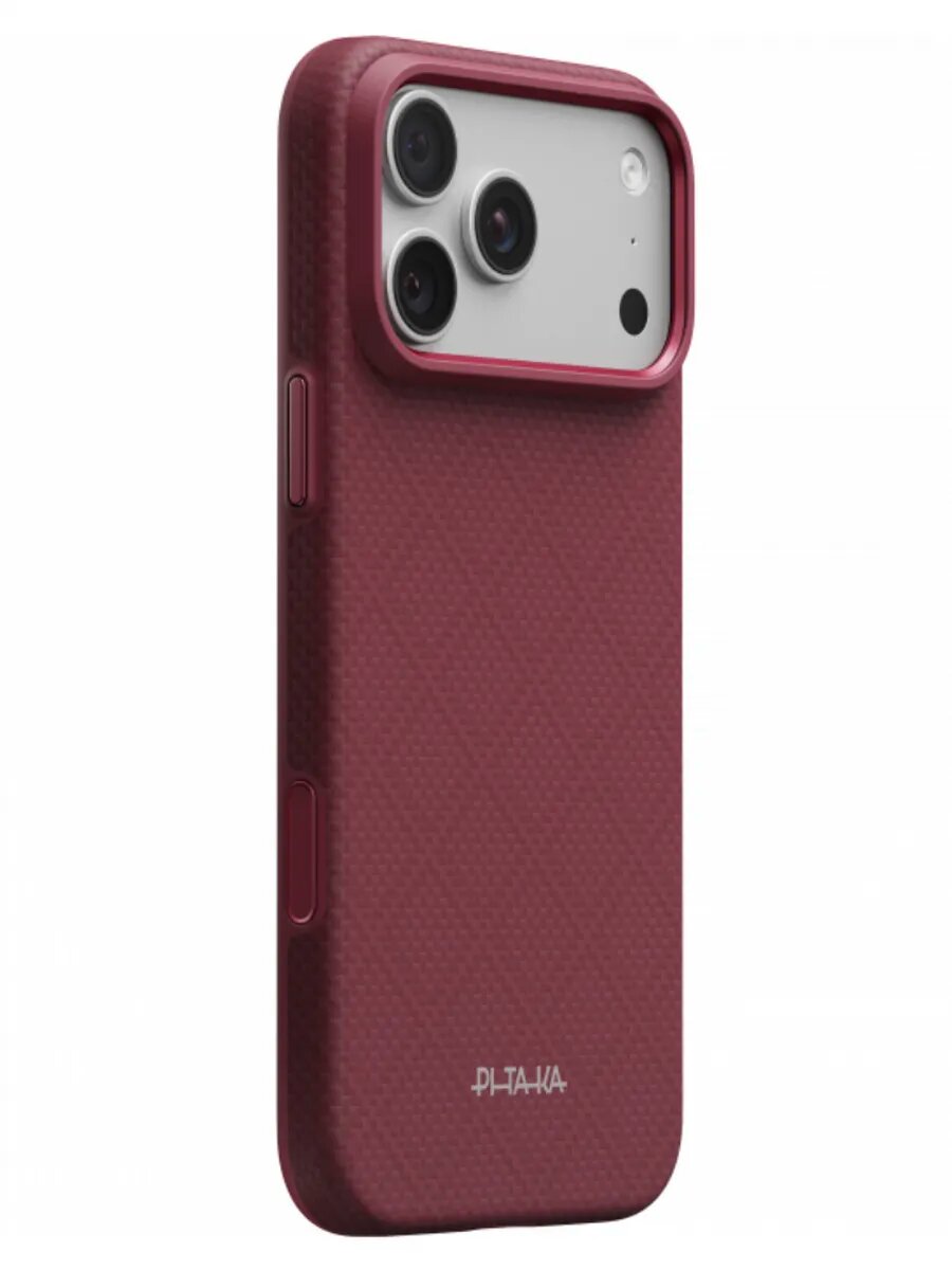 Премиум противоударный чехол для iPhone 18 Pro, Burgundy, Бордовый
