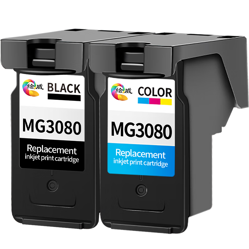 Совместимая чернильная картридж-комплект для принтера Canon MG3080 черный и цветной высокая емкость Цвет：[MG3080