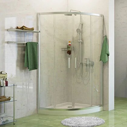 Душевой уголок Wasserkraft Main 41S01 без поддона, стеклянный, 90x90, раздвижной, немецкий