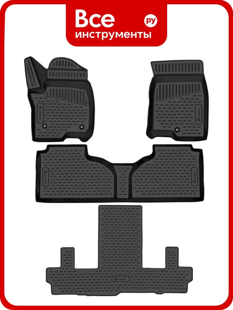 Коврики в салон Element 3D подходят для CHEVROLET Tahoe (V), 2020-, внедорожник, раздельные сид. 2 ряда, 4 шт. США ELEMENT3DAN0215210k