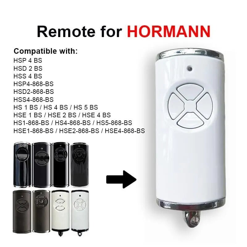 Ручной передатчик для гаражных ворот 868,3 МГц hormann bs HSM4 HSE2 HS1 HS4 HS5 HSZ1 HSZ2 1stuck
