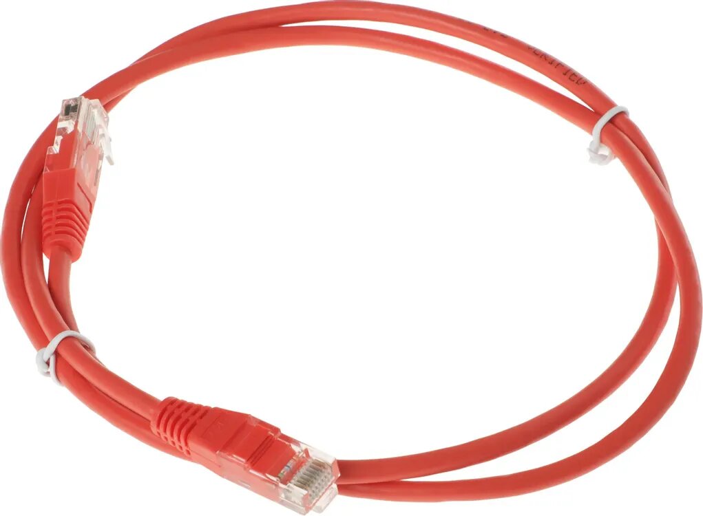 Патч-корд LanMaster вилка RJ-45, вилка RJ-45, кат.5E, ПВХ, 1м, оранжевый