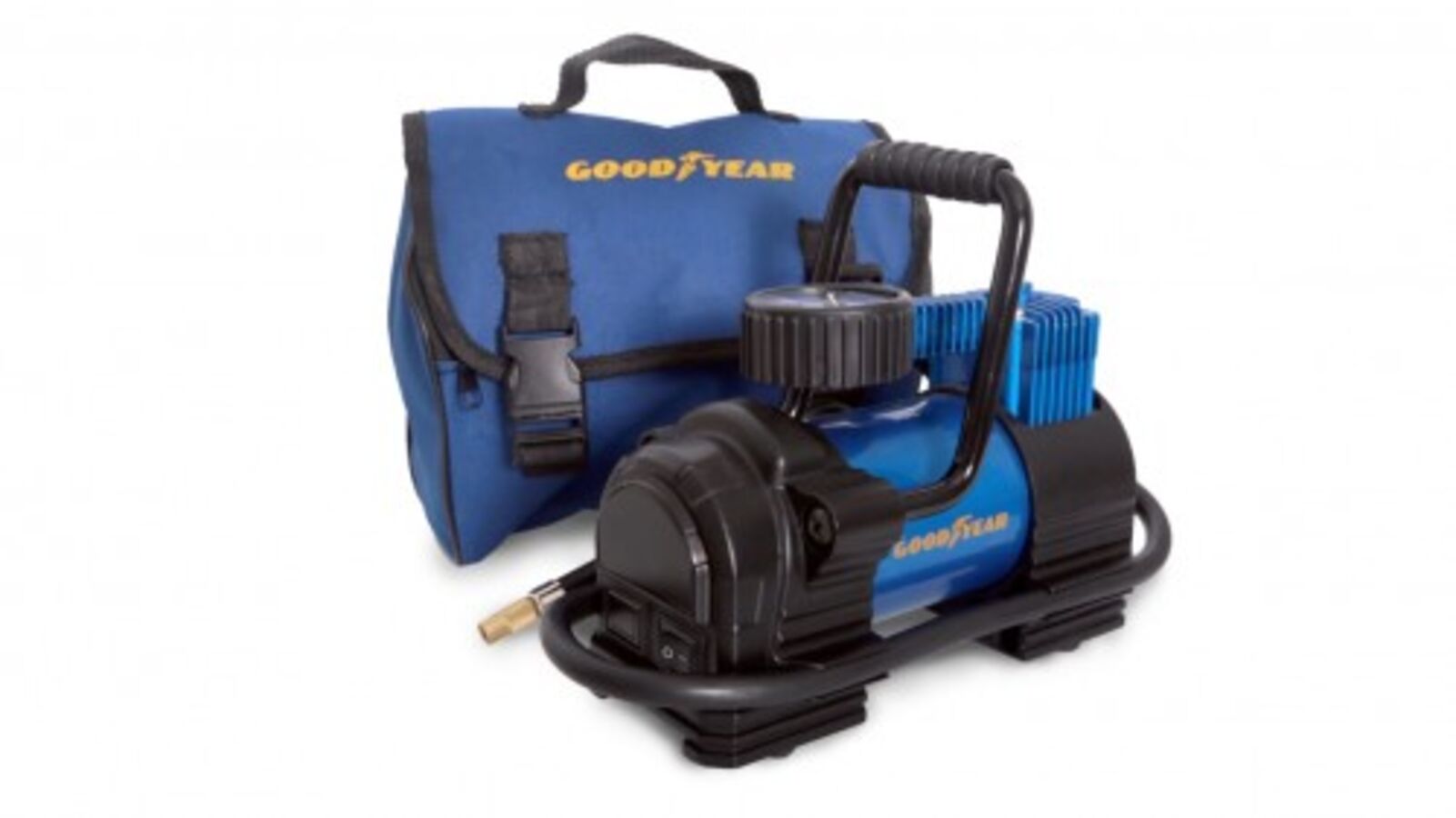 Воздушный компрессор goodyear gy-35l 35 л/мин со съемной ручкой, сумка для хранения (GOODYEAR GY000102)