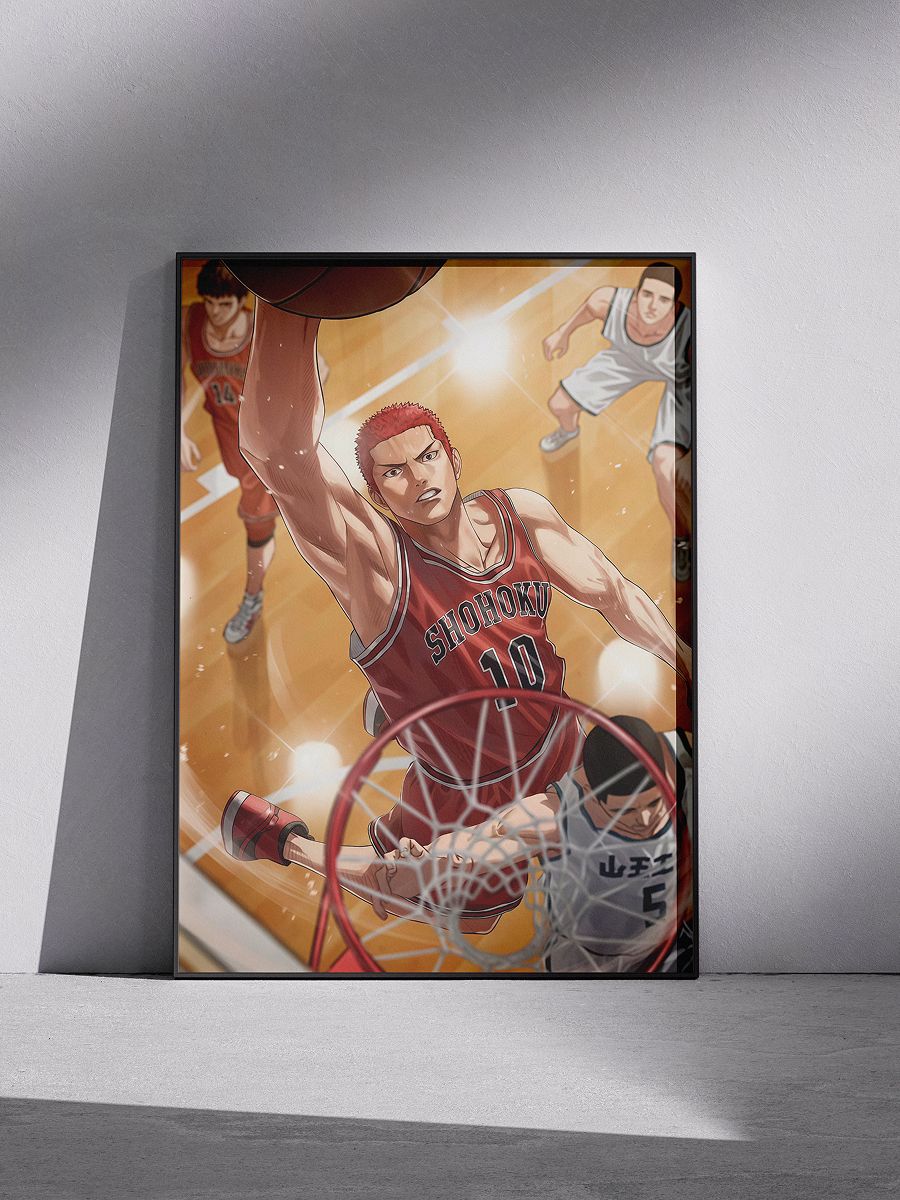 Постер по аниме Коронный бросок / Slam dunk (2)/ Плакат формата А4 (21*30 см)