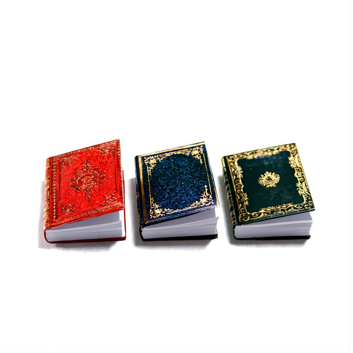 Миниатюрная книга масштаб 1 к 12 для декора библиотеки дома кукол набор из шести винтажных экземпляров