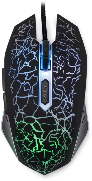 Мышь проводная Oklick 896G, игровая, оптическая, USB, 12800dpi, черный