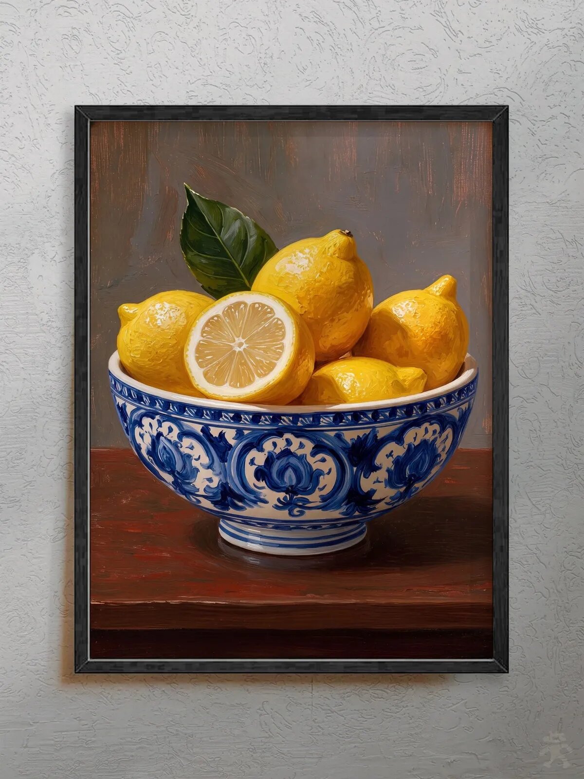 Интерьерный постер "The Lemon Bowl" в стиле pinterest, формата 30x40 см.