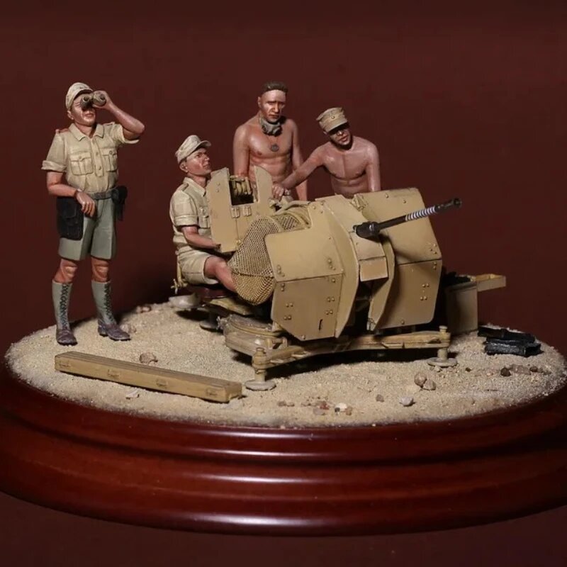 Набор моделей для сборки DAK Crew для 2 см Flak 38 из резины