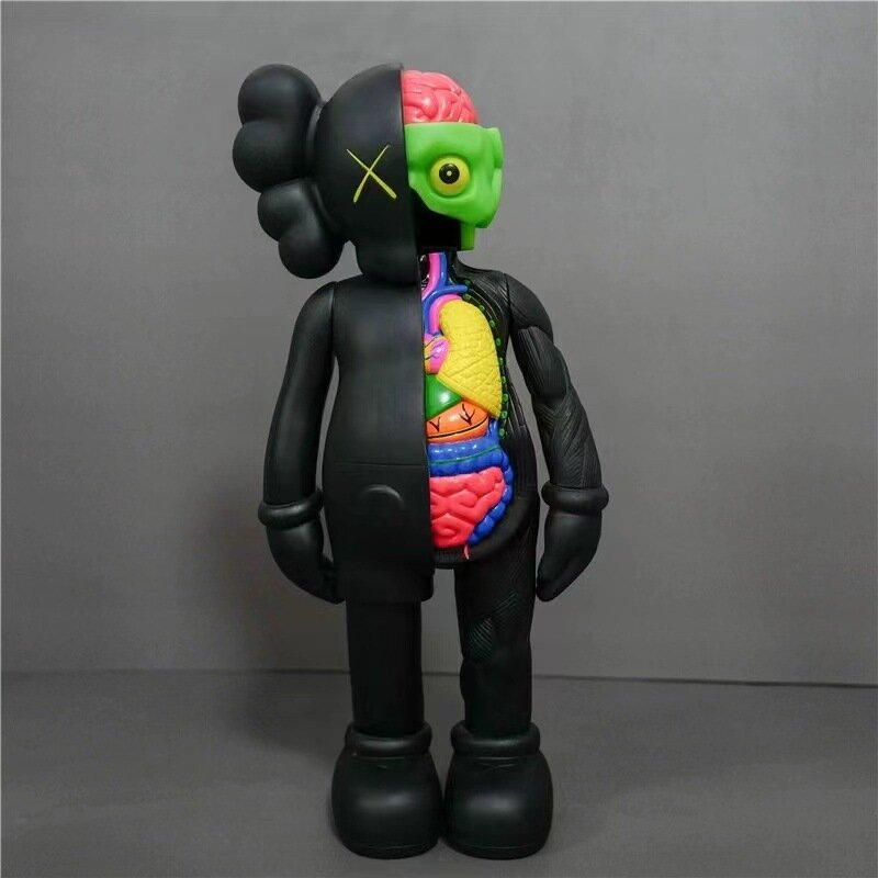 Фигурка KAWS Частичная Анатомия Трендовая Статуэтка Игрушка Цвет：37см Частичная Анатомия Черный [в коробке]
