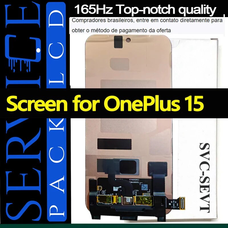 6,78-дюймовый LTPO AMOLED-дисплей для OnePlus 15, сенсорный экран, дигитайзер, Sand Storm frame