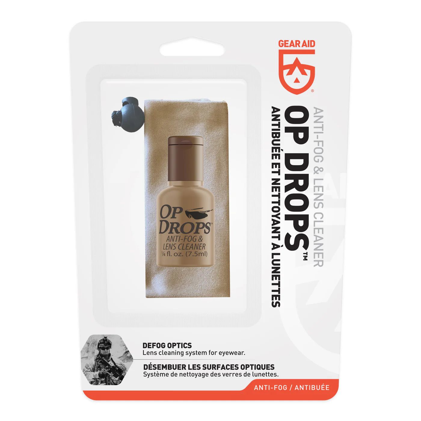 Антифог для сухиз линз антизапотеватель Op Drops Anti-Fog and Lens Cleaner Gear Aid 7,5 мл McNett