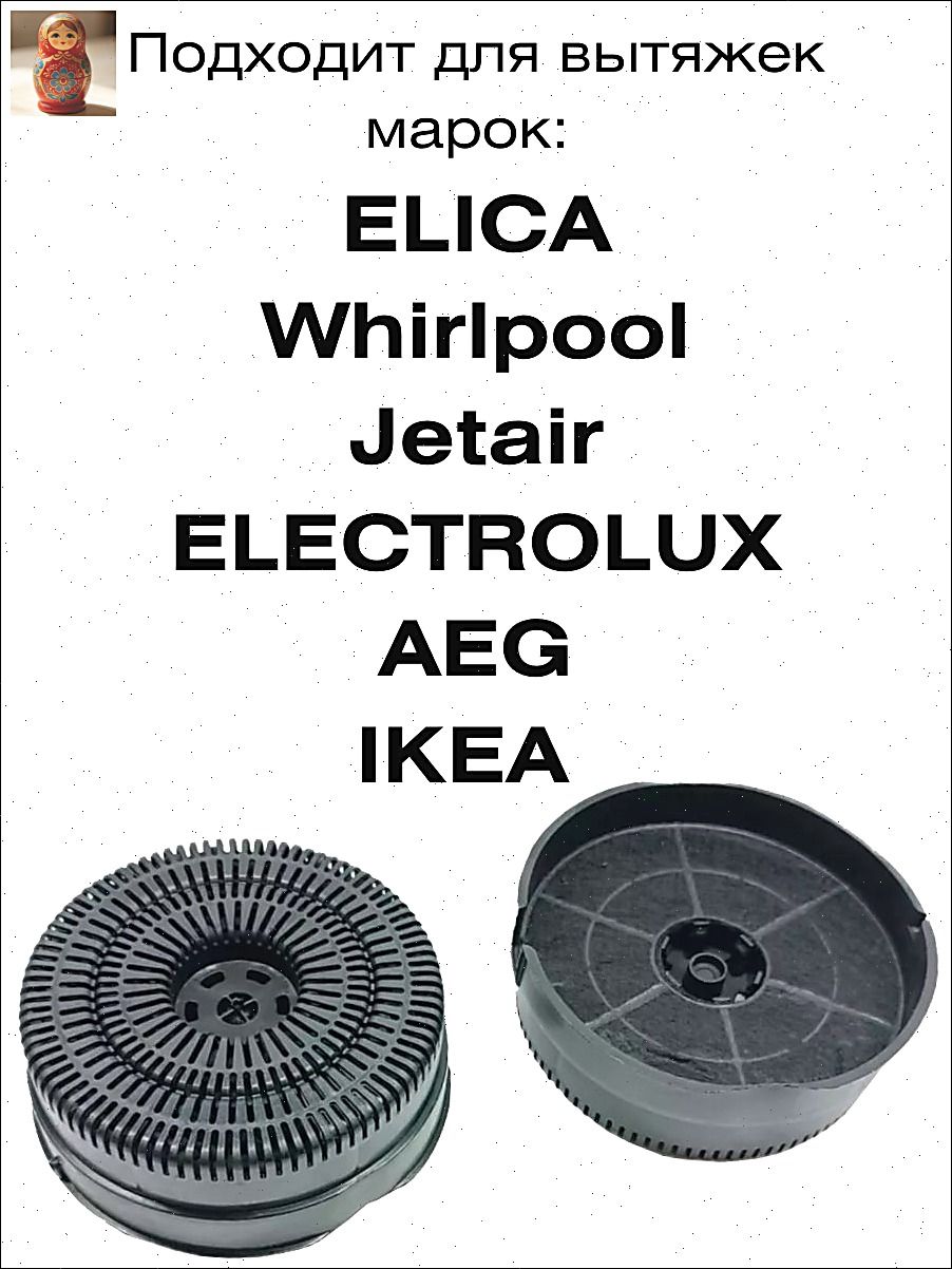 2 шт. Фильтр для вытяжки Elica Mod.58 (Тип 58) C00308179 HOD032EC угольный фильтр для кухонной вытяжки
