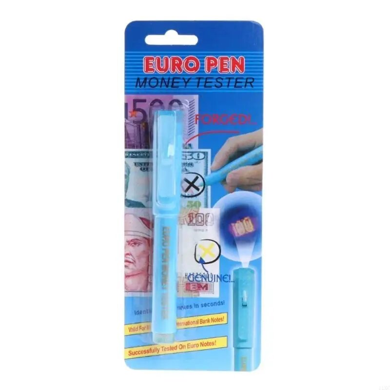 Ручка-тестер валюты Euro Pen, синяя