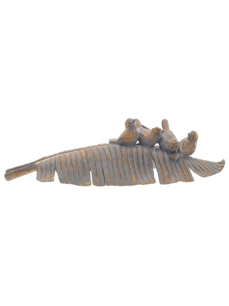 Фигурка декоративная Птицы, полимерная, 17 см