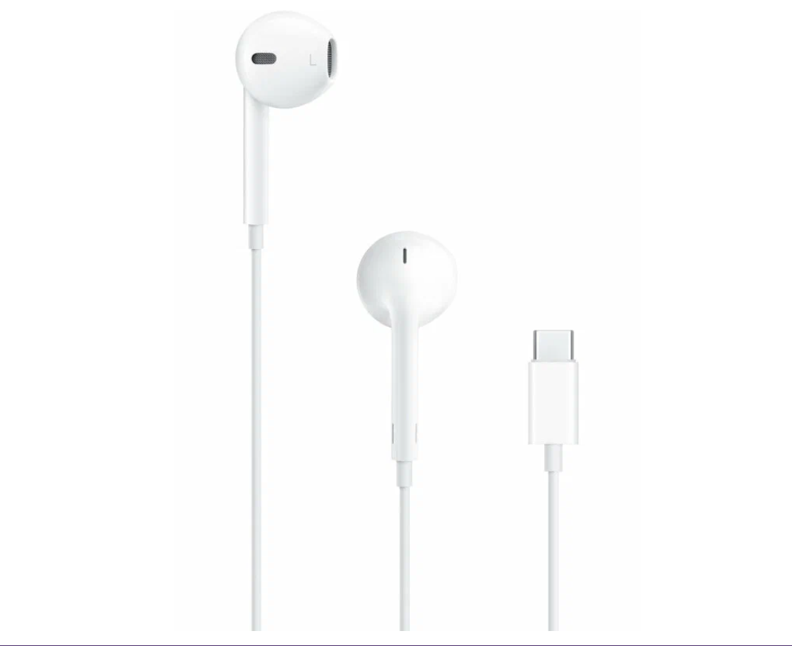 Проводные наушники EarPods с разъёмом USB-C, белые, с микрофоном