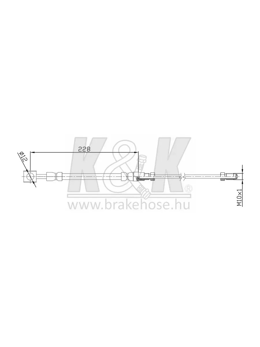 Тормозной шланг Skoda Octavia Combi 1U 2.0 K&K