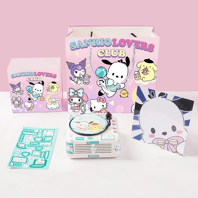Подарочный набор с Bluetooth-колонкой Miniso Pochacco, наклейками, подарочным пакетом, обычная версия, день рождения