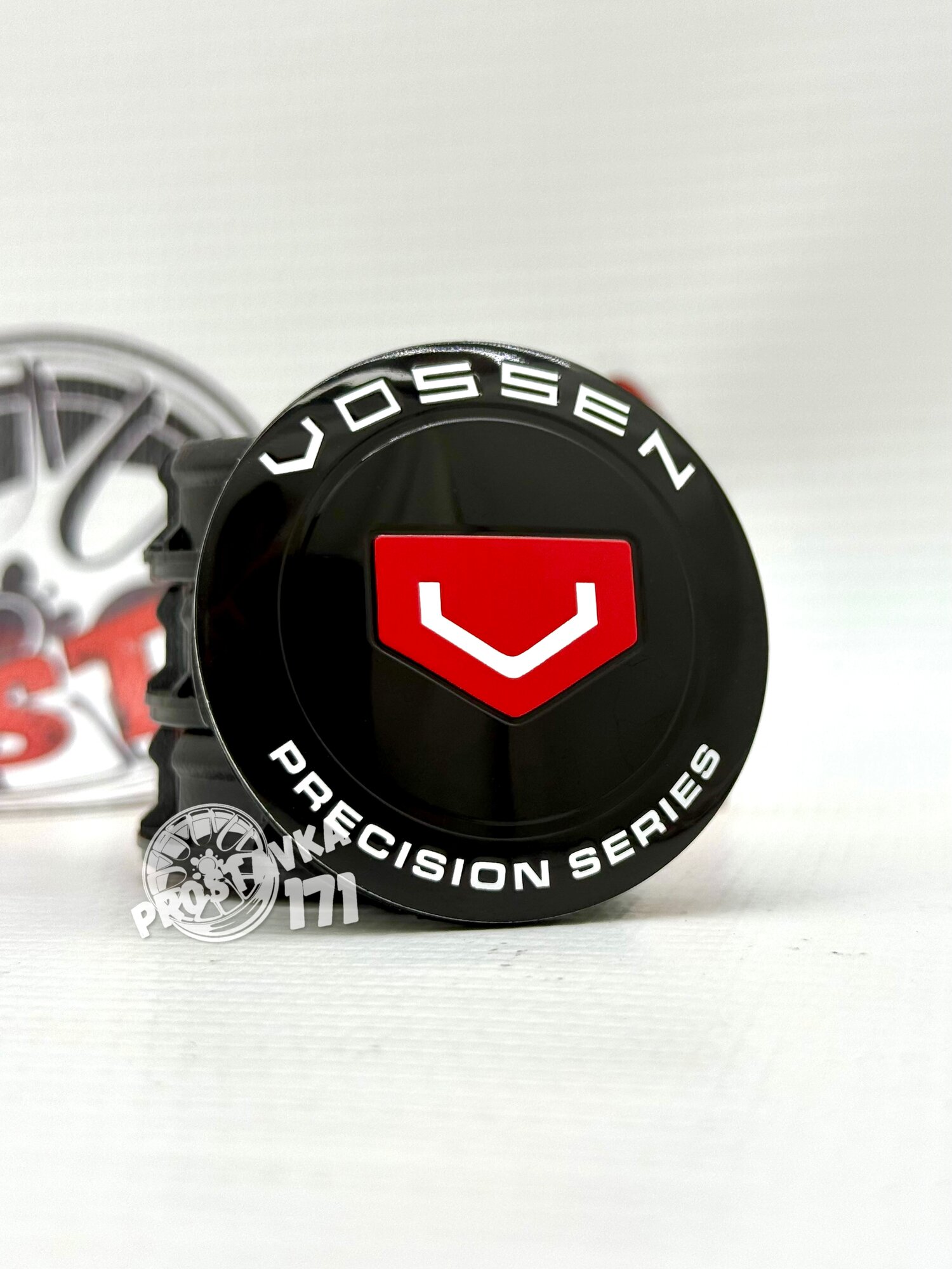 1шт Vossen VFS (BL/Red) 56/51/12 (56ст) колпачок диска