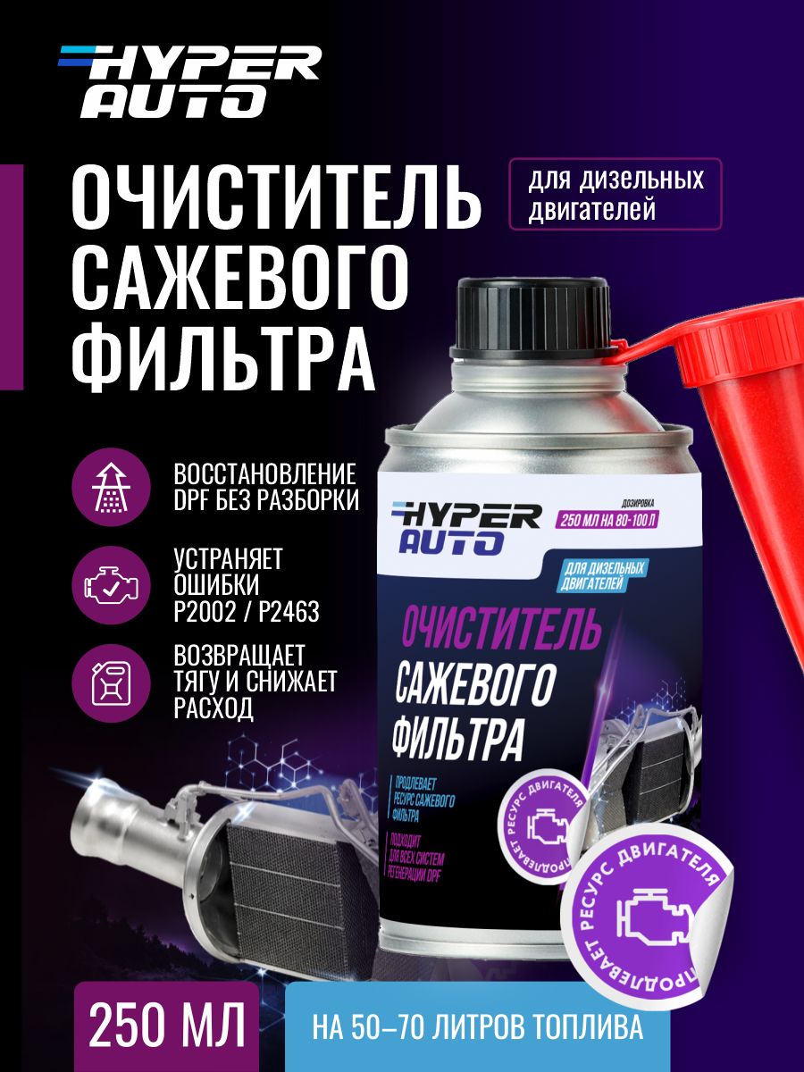 Присадка для очистки сажевого фильтра 250 мл.