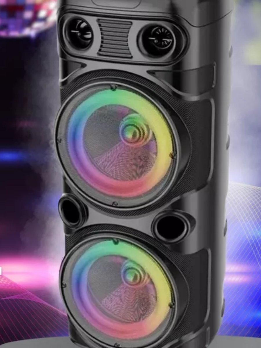Колонка ZQS-8210S, беспроводная, с микрофоном, 40 Вт, черная