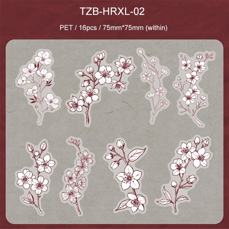 Винтажные наклейки для скрапбукинга TZB-HRXL-02