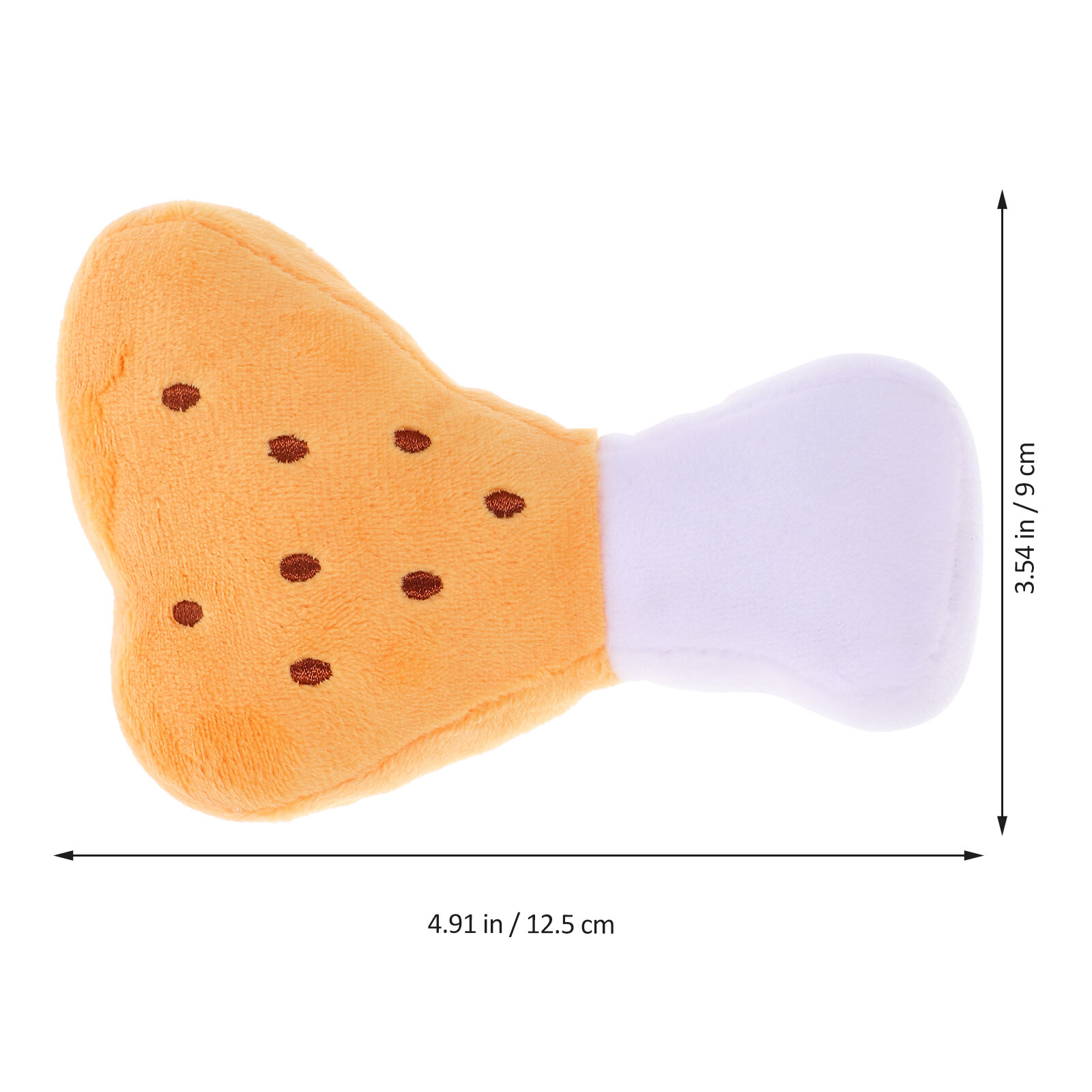 Игрушка Для Собак Сqueaky Звуком В Форме Курицы 2Шт Длина 12.50Cm Ширина 9.00Cm Высота 4.00Cm