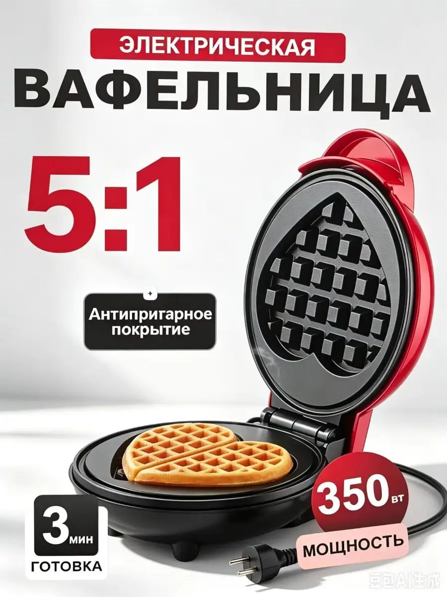 Маффинница 01a090b6564c7d88ba7006d4ebcfc9e9 350 Вт, коричневый